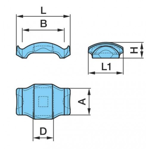 Spring pad F120 LU BPW 0303221530 |BPW spare parts - Ecobaltic