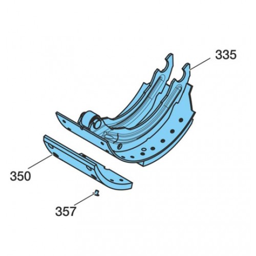 Brake shoe assembly, with lining BPW 0509147041 |BPW spare parts ...