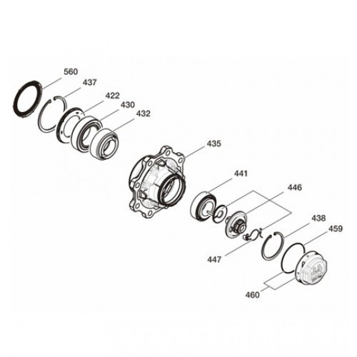 Repair kit hub bearing BPW 0980107360 |BPW axles, BPW spare parts ...