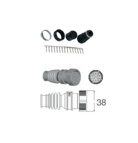 Connector bayonet 15 pin female