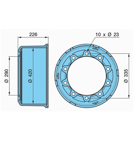 Brake drum ECO Drum