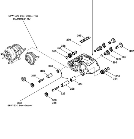 BPW brake caliper TSB4309, left, without brake pads