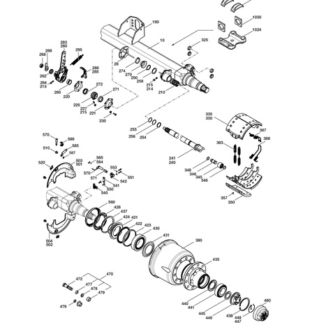 Axle NHZF 12010-15 EM BPW