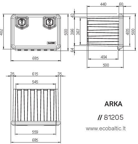 ARKA tool box 685x500x500 Schmitz