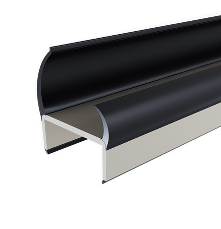 Durų sandarinimo profilis PVC Guma 3,2m 27x14x27