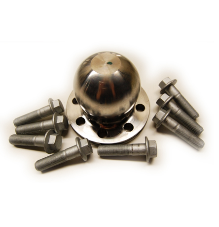 Coupling ball with bolts