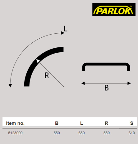 Parlok White Line 1/4 Mudguard