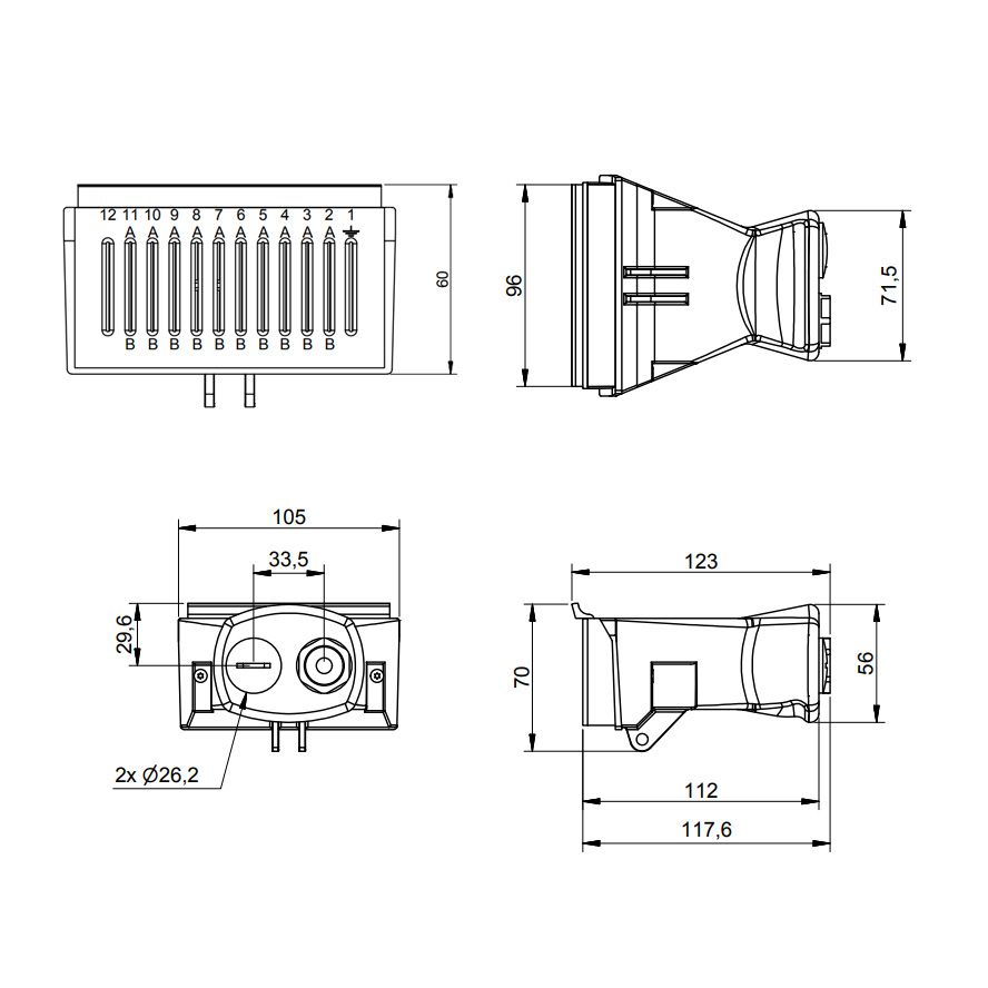 Power plug 14 pin VBG