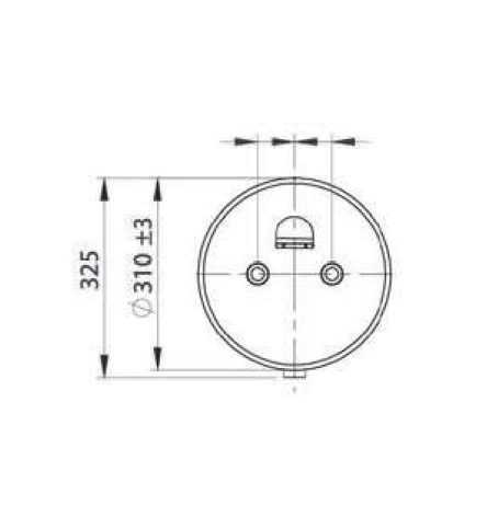 Air reservoir D-310, 80L SCHMITZ